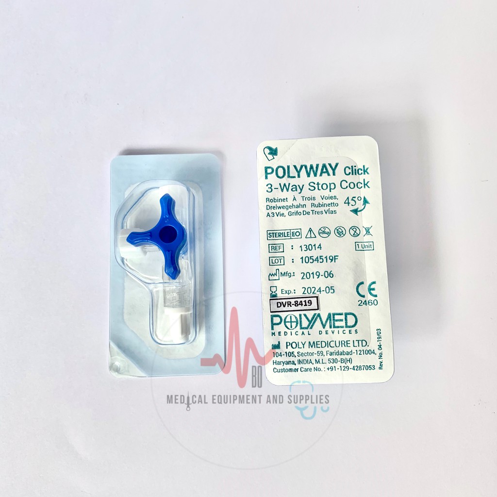 Polymed 3-way Stopcock / Polyway Click 3-way Stopcock | Shopee Philippines