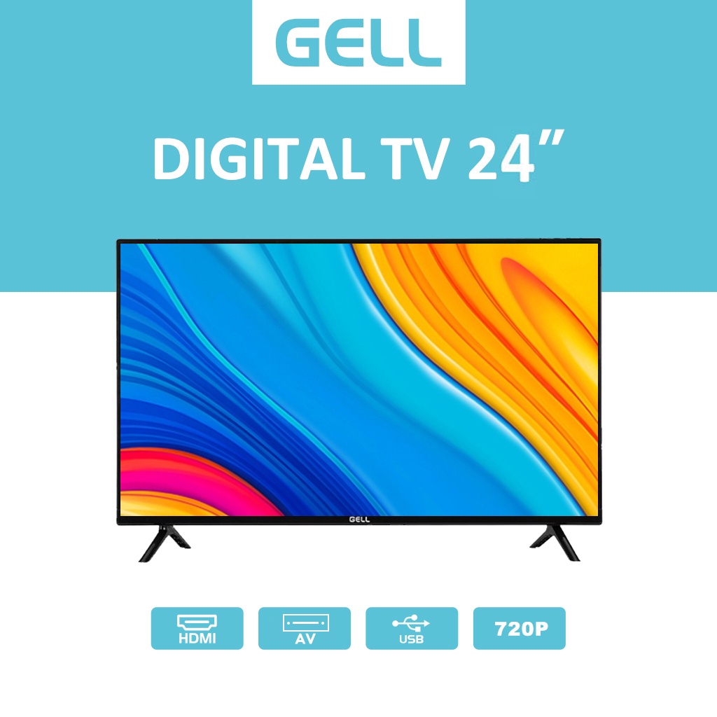 GELL flat screen tv 24 inch LED tv with HDMI port on sale | Shopee Philippines