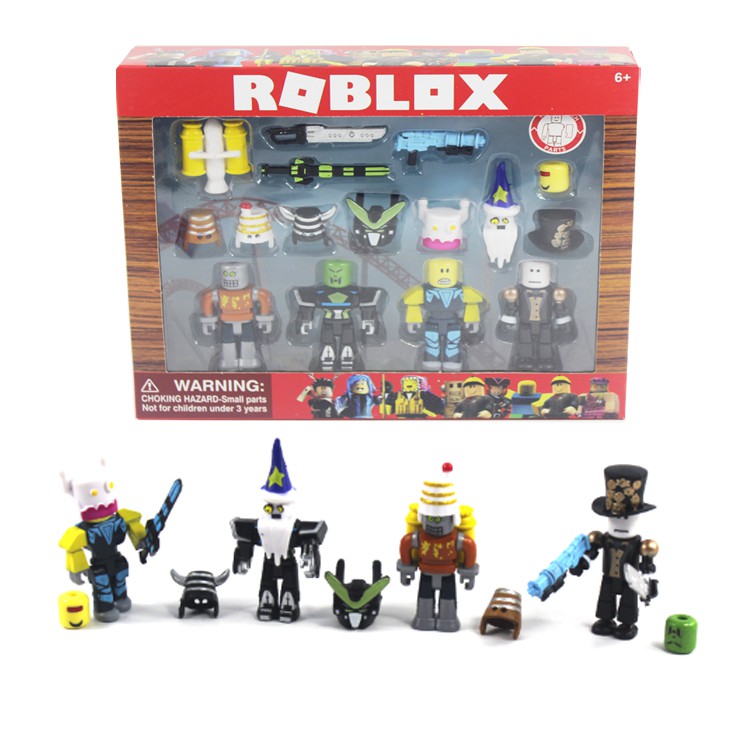 Roblox Building Blocks Robot Set With Hat Doll Virtual World Games ...