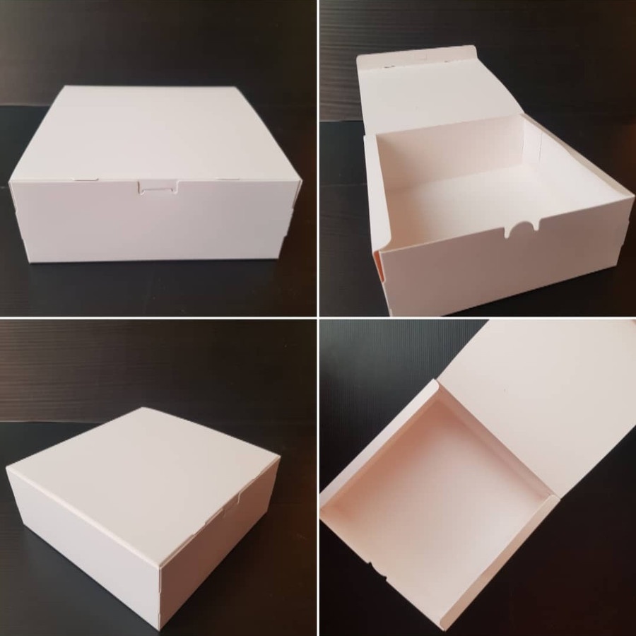 (12 Pcs) Mini Chiffon Cake Box 20 + Partition Box Packaging Box Hampers ...