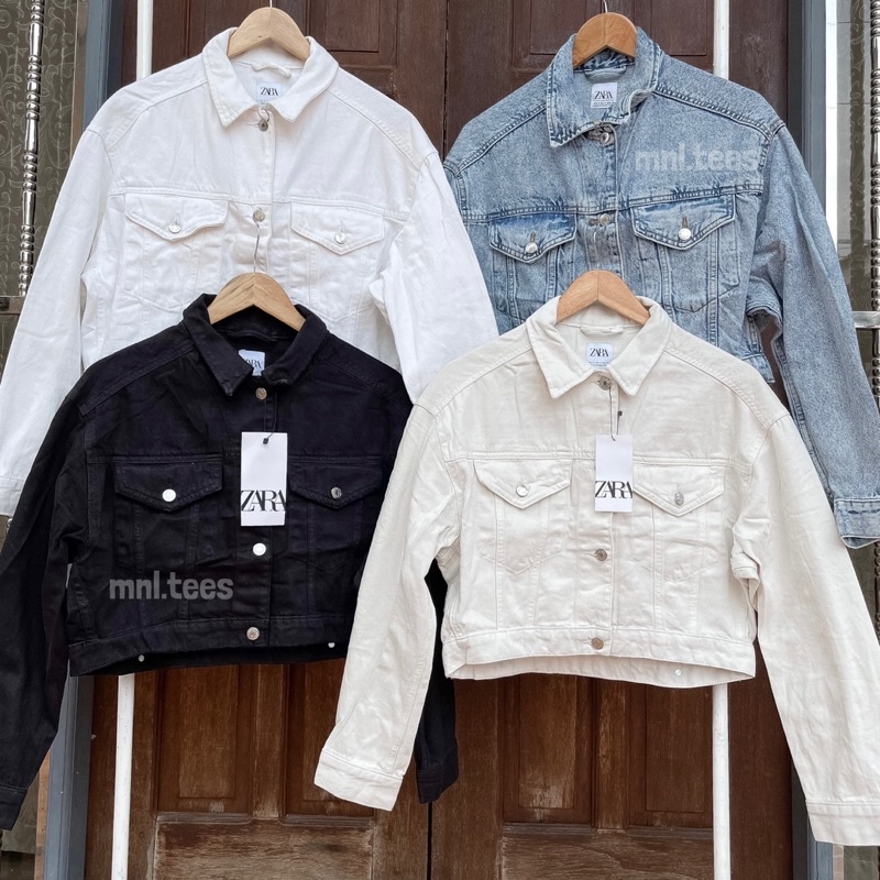 H&&M Branded Cropped Twill Jacket (NEW COLORS/ DESIGN) | Shopee Philippines