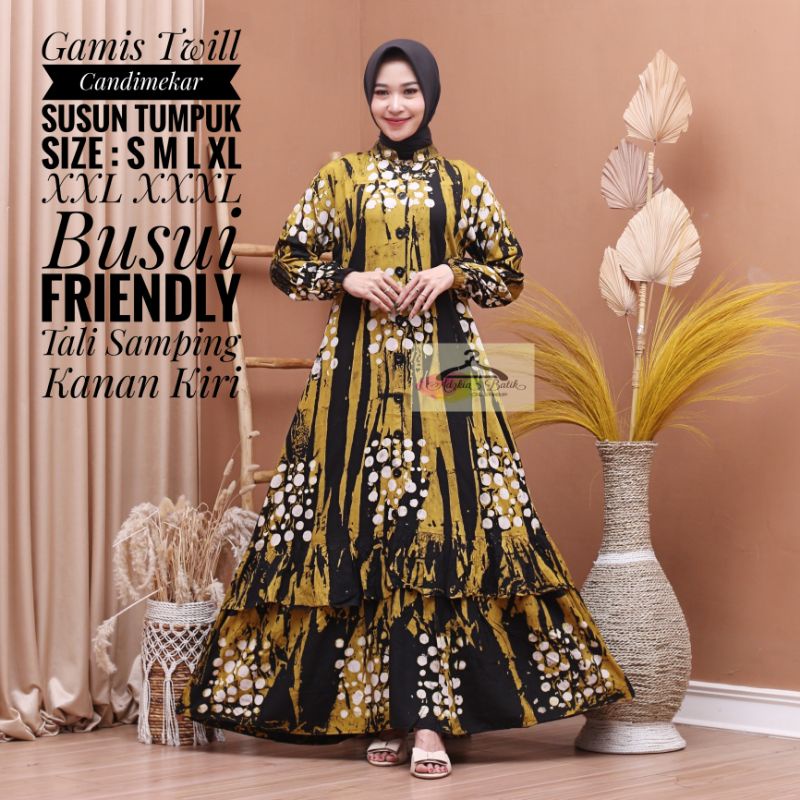 Twill GAMIS Arrange FLORENSIA Stacked | Shopee Philippines
