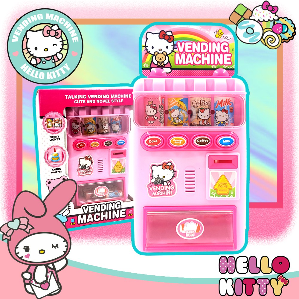 HELLO-KITTY VENDING MACHINE With Light and Sounds Toys For Kids Girls ...