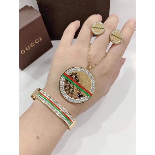 3in1 stainless unises gucci set with box Men's and Women's Accessories ...