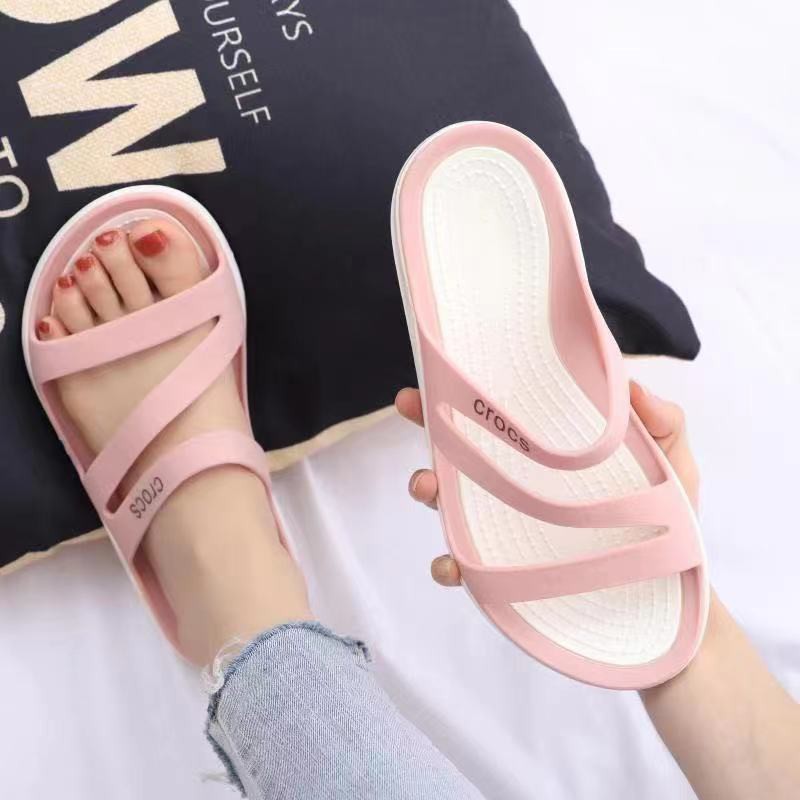 drewshow mountain Dew Ribbon crocs women's sandals Crocs Summer Beach ...