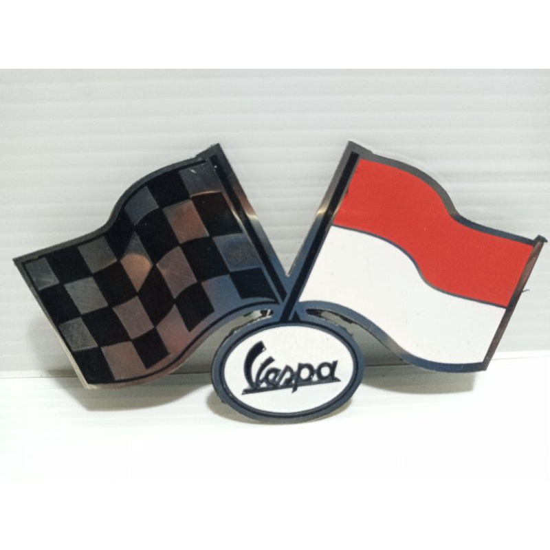 Vespa flag chest logo emblem | Shopee Philippines