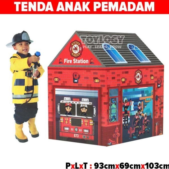 Portable Fireman Tent Kids Play House Toy Tent | Shopee Philippines