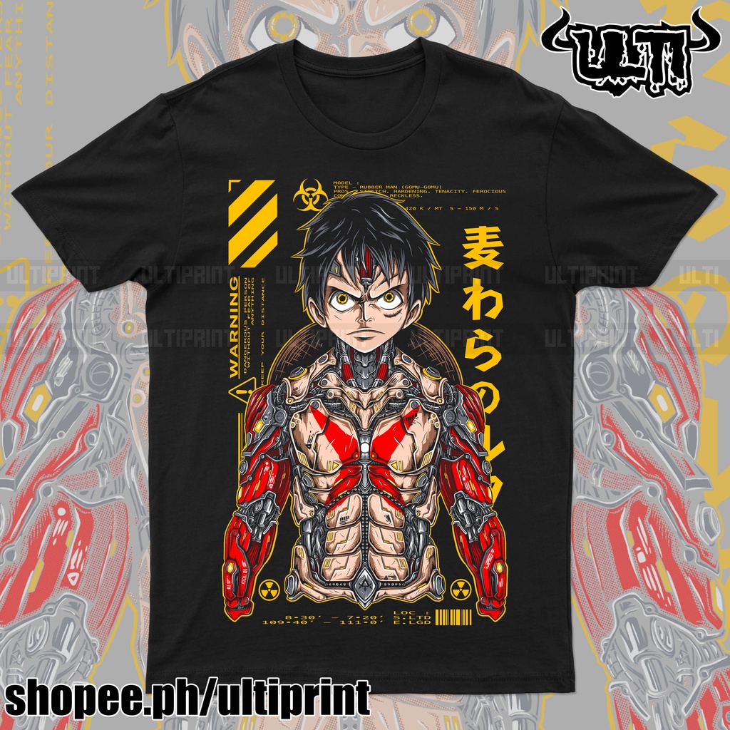 ONE PIECE | Mecha Luffy | ANIME SHIRT | OP62 | Shopee Philippines