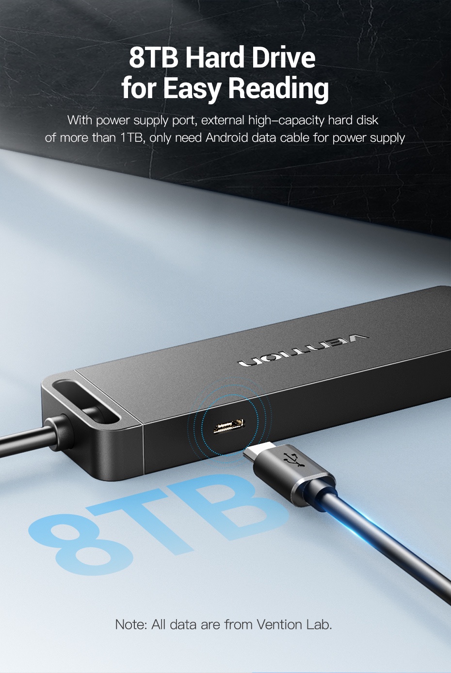 Vention Usb 3.0 Hub 4 Port Multi Splitter High Speed Otg For Laptop Pc ...