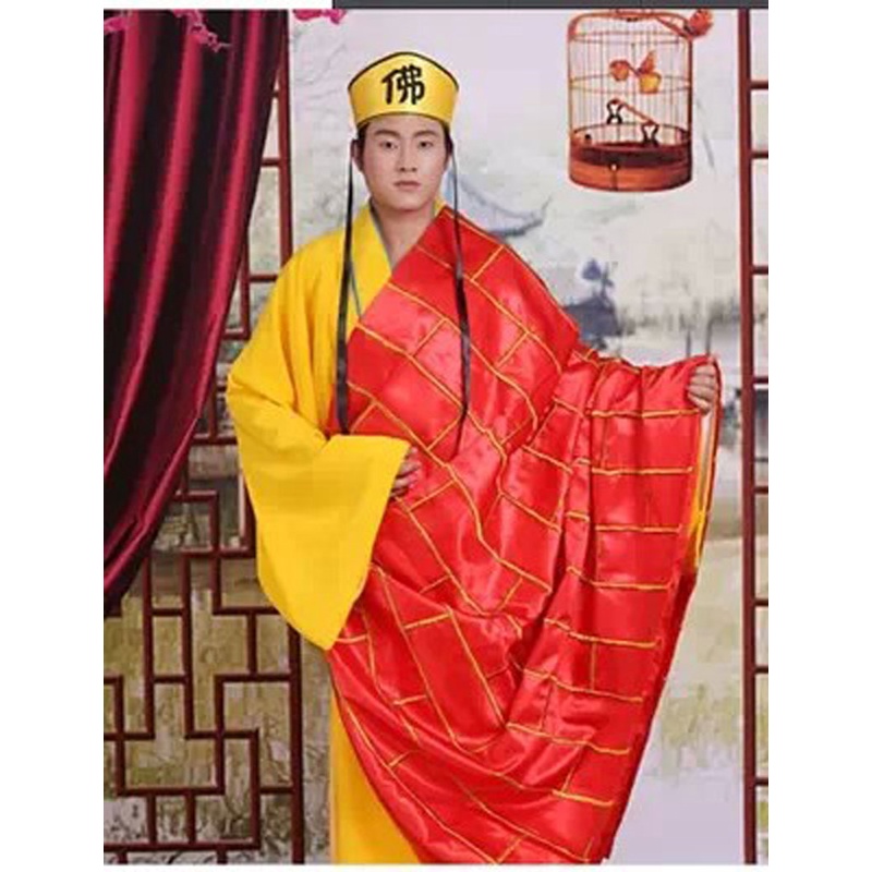 Men Chinese Hanfu Bai Niangzi's new Fahai costume, warrior monk costume ...
