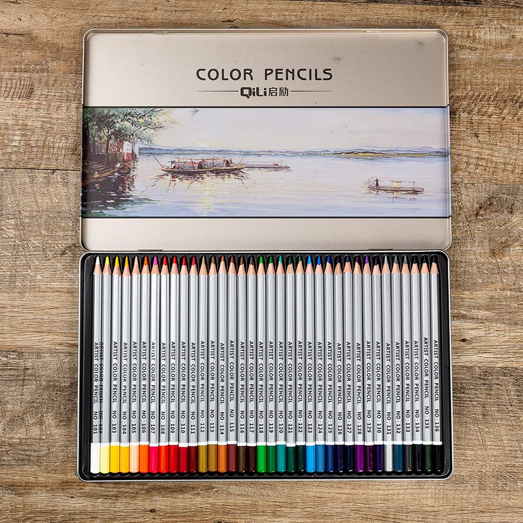 Qili [ C108/C120 ] Artist Quality Professional Premium Colored Pencil ...