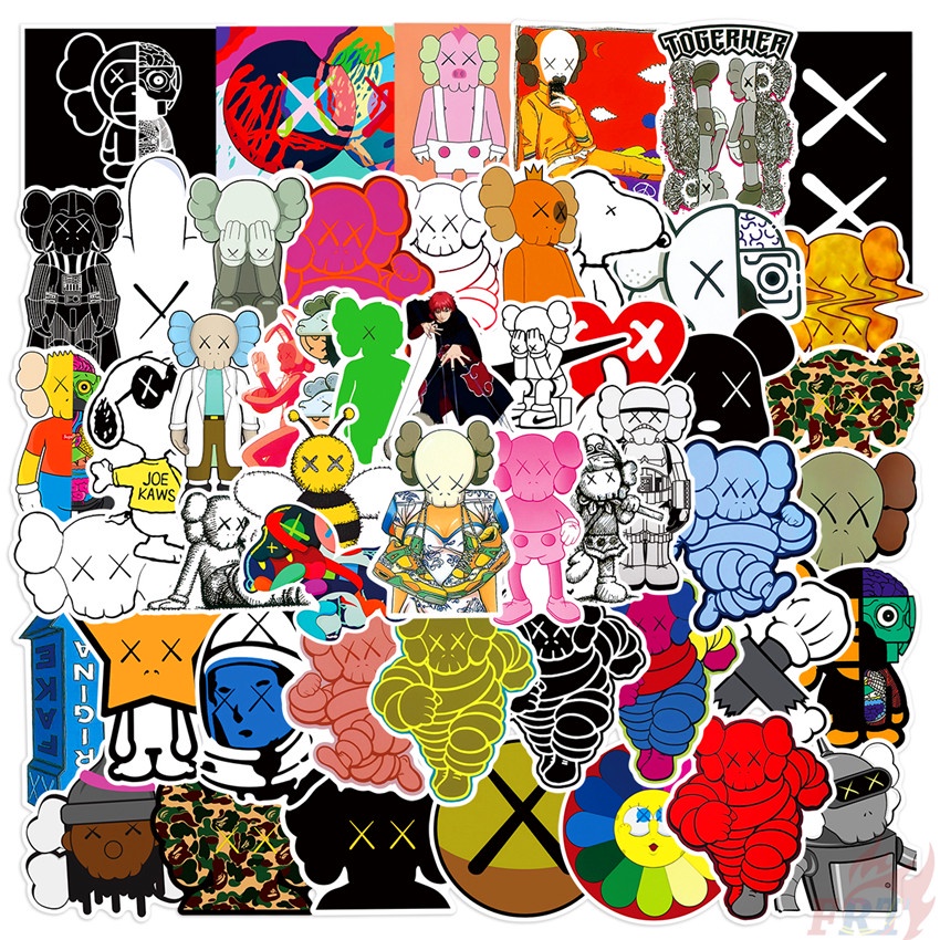 Kaws Series 02 Stickers 50Pcs/Set DIY Fashion Waterproof Doodle Decals ...
