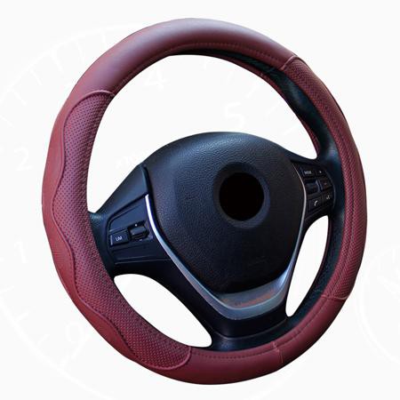 Superauto Universal Car Pu Leather Steering Wheel Covers Anti Slip