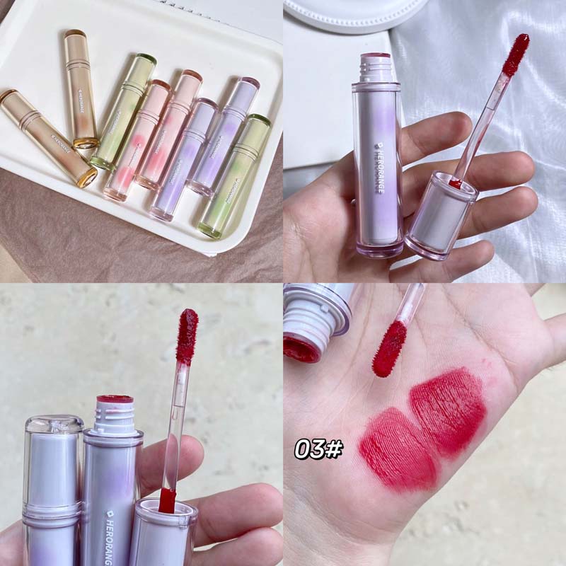 Fun live Iced Tea Fruity Mirror Lip Glaze Long Wearing Transparent Tube ...