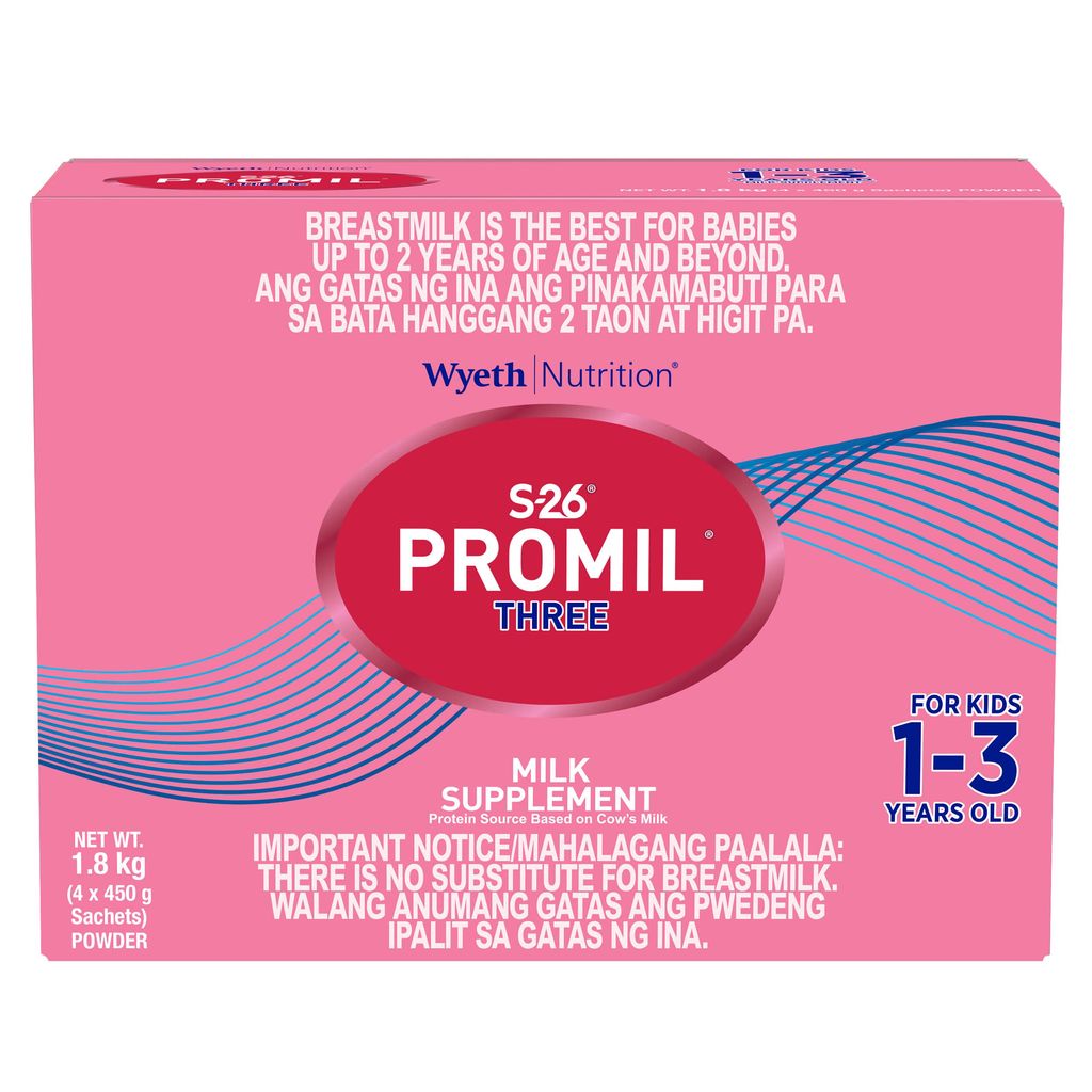S-26 PROMIL THREE Milk Supplement for Kids 1-3 Years Old Bag in Box 1 ...