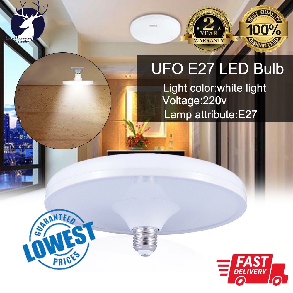 ENERGY SAVING LED UFO LIGHT / SUPER BRIGHT BULB 12/15/20/30/40/50W LED ...