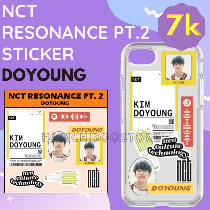 Nct Resonance Pt.2 Sticker Set Member ticker nct127 doyoung taeyong ...