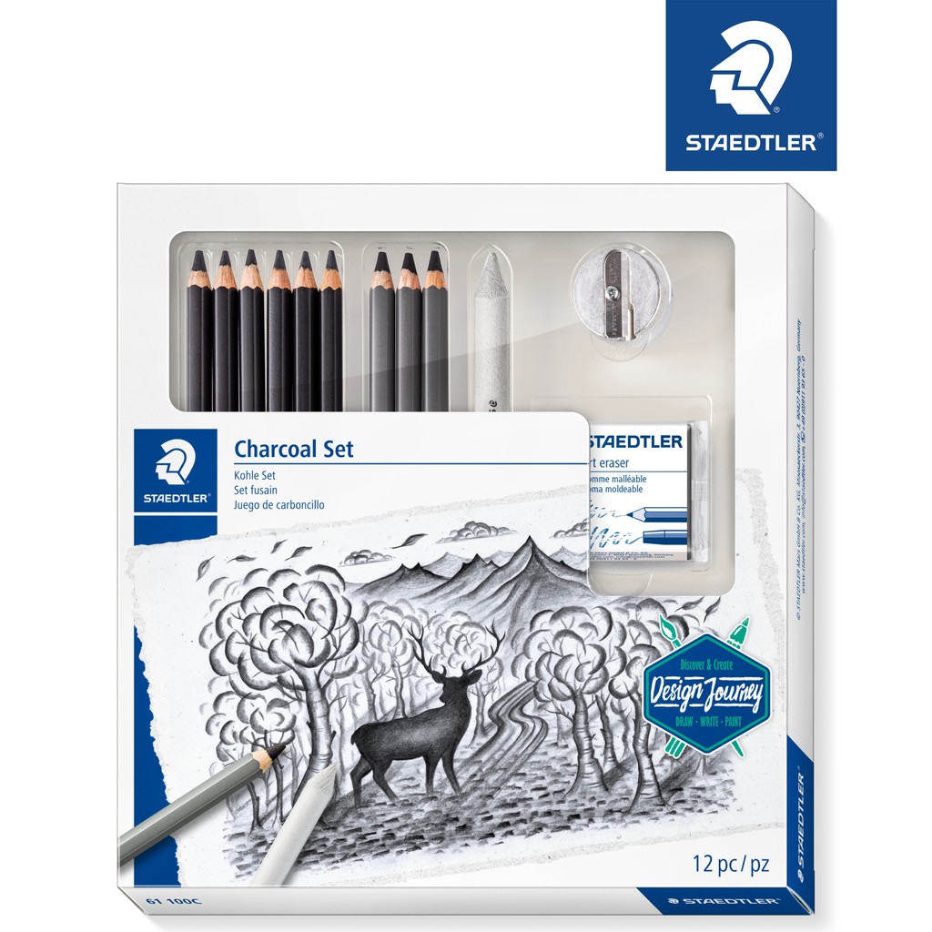 Staedtler Mars Lumograph Charcoal Set | Shopee Philippines