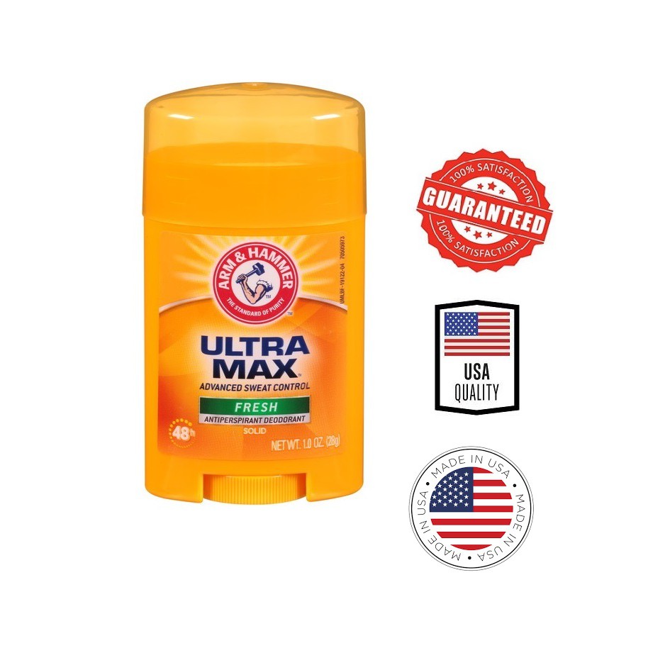 Arm & Hammer UltraMax FRESH Antiperspirant Solid Deodorant 28 g or 73g ...