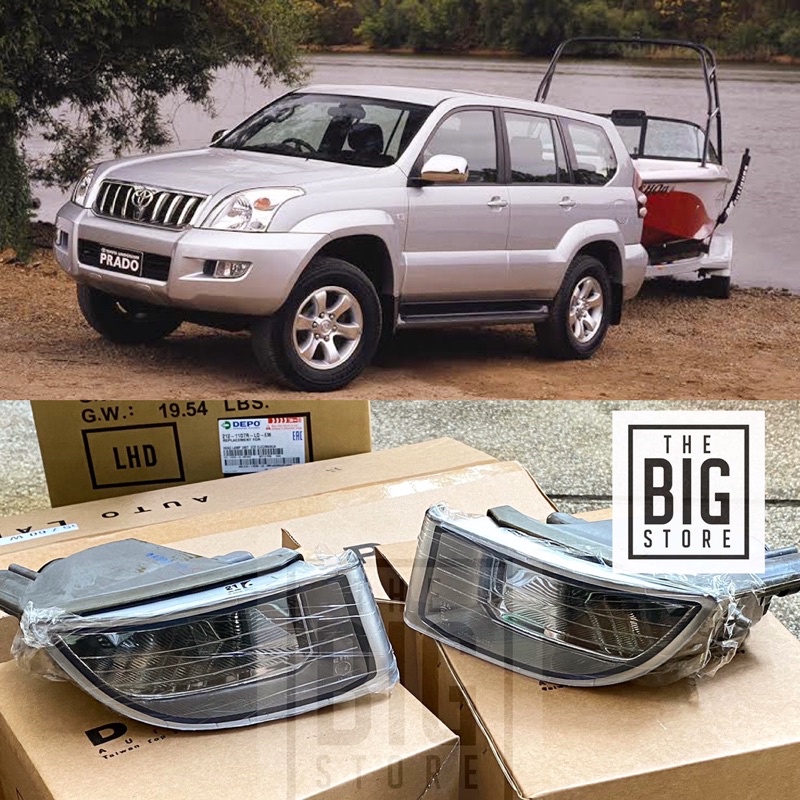 Toyota Land Cruiser Prado 120 series LC120 Fog lamps replacement Depo ...