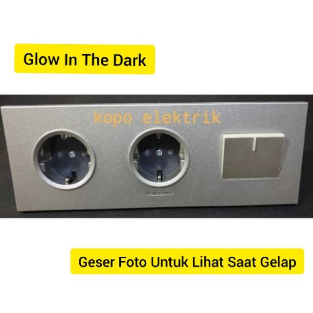 Panasonic Double Plus Socket Silver Style Ankle Switch Minimalist ...