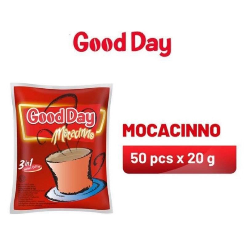 Good day coffee 3 in 1 Mocacinno sachet contains 30 / 50 pcs | Shopee ...