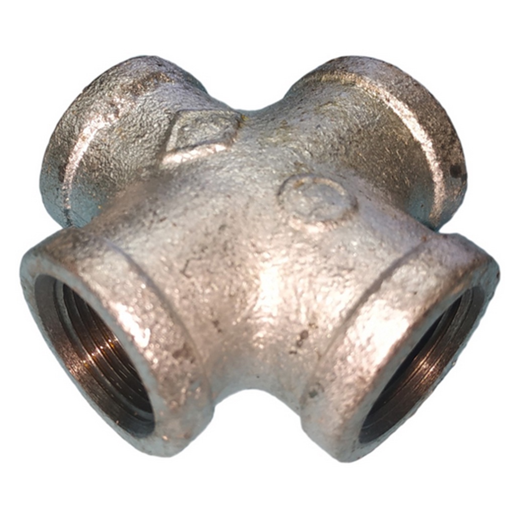 MECH GI CROSS TEE 1-1/2" SCH40 STANDARD GALVANIZED IRON