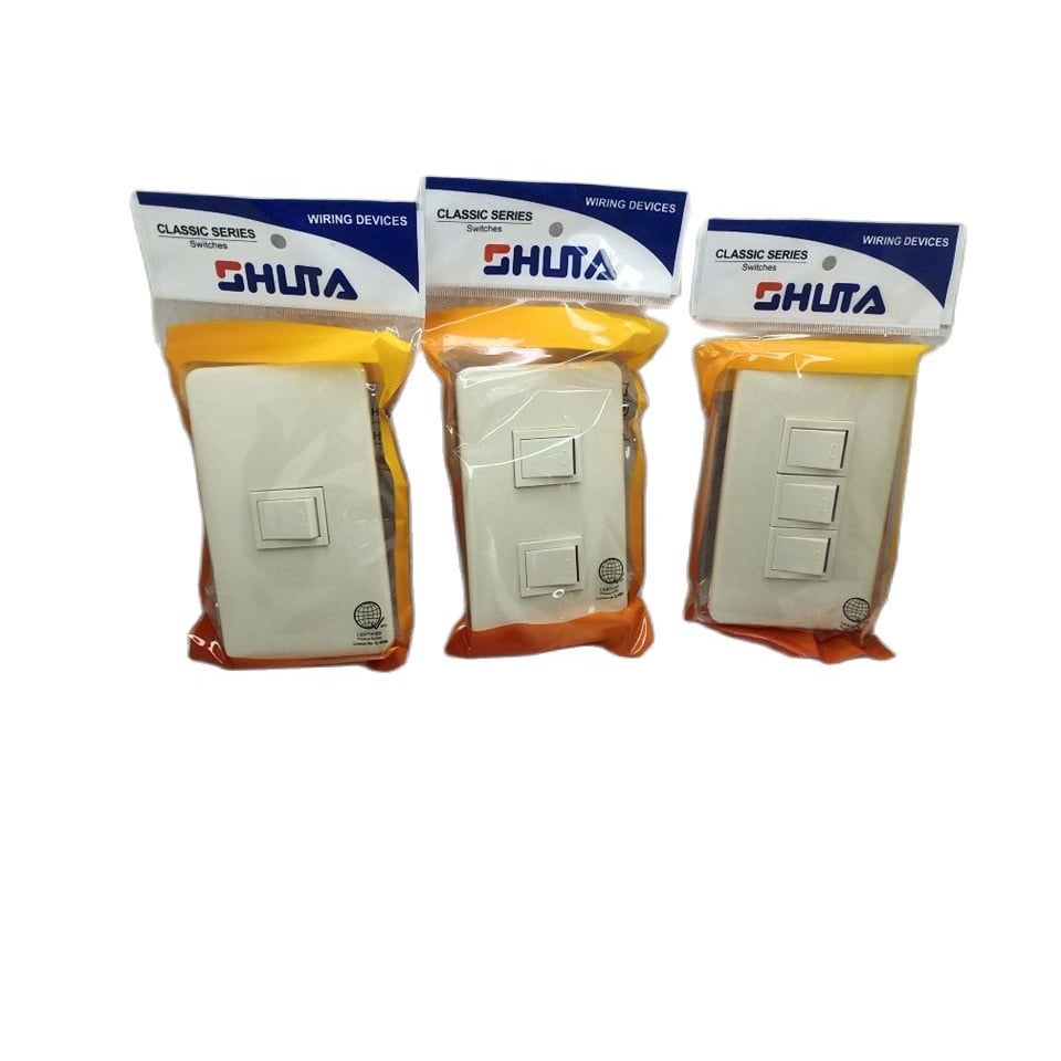 SHUTA OUTLET / SWITCH SET (1 GANG / 2GANG / 3 GANG) CLASSIC | Shopee ...