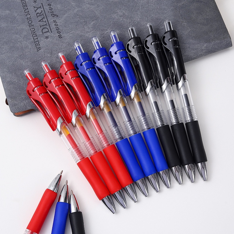Simple Office Signature Neutral Pen Student Study Supplies Black / Red ...
