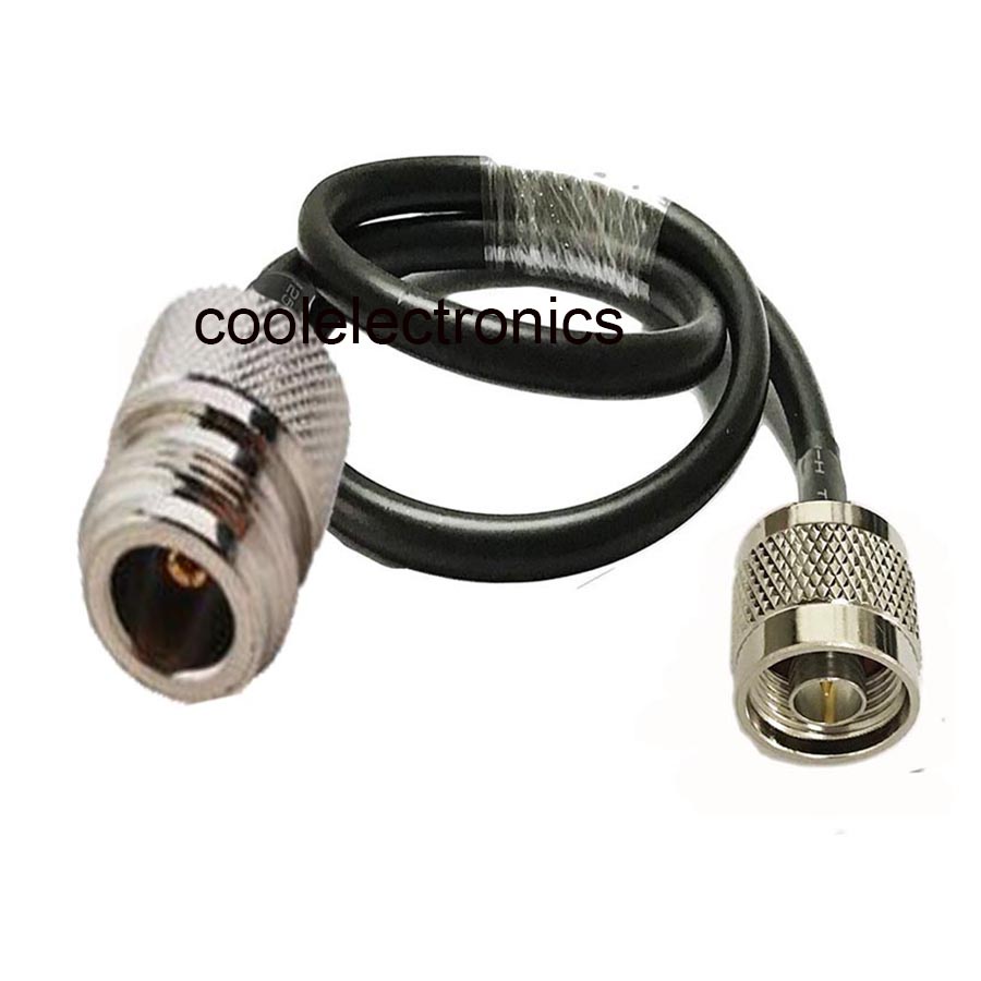 LMR400 N male to N Female Crimp Connector RF Coax Pigtail Antenna Cable ...