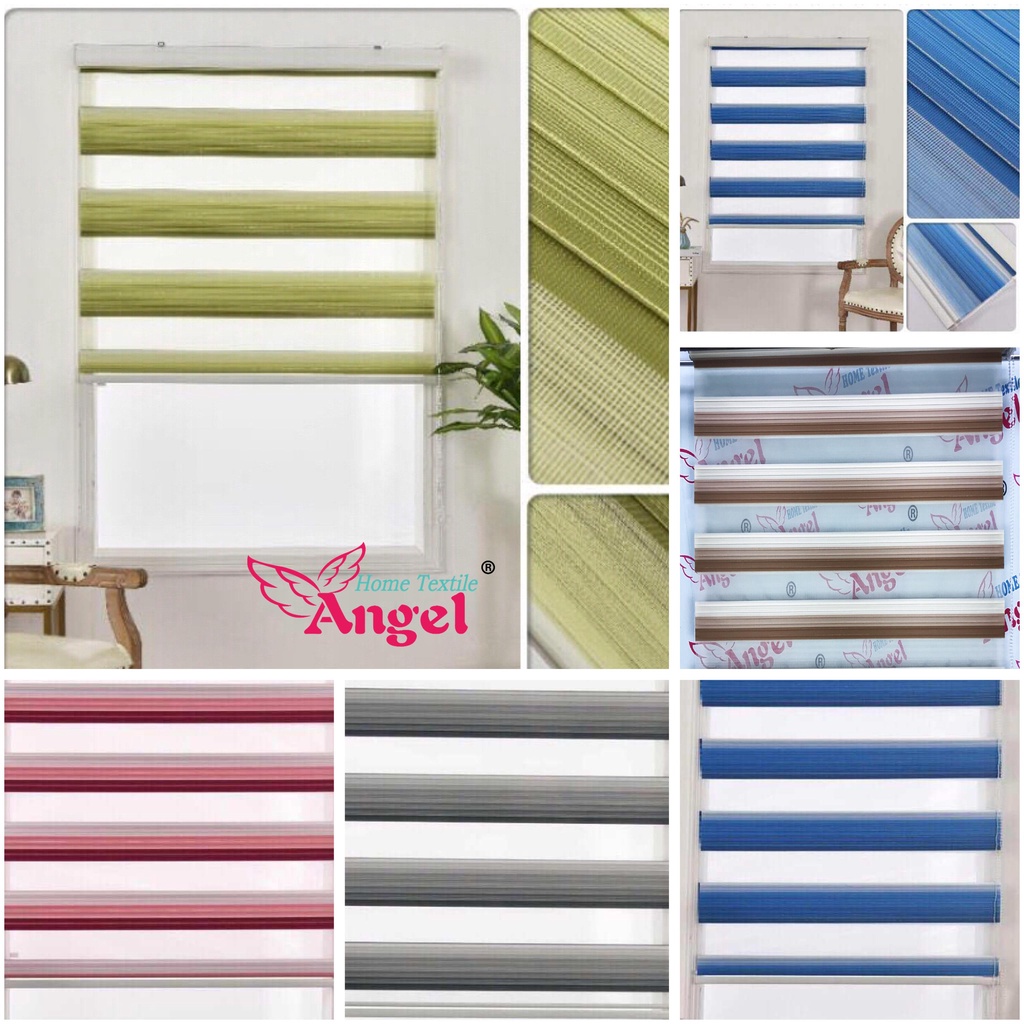 Tri Roller Blinds Curtain roller blinds curtain Plain curtain korean ...