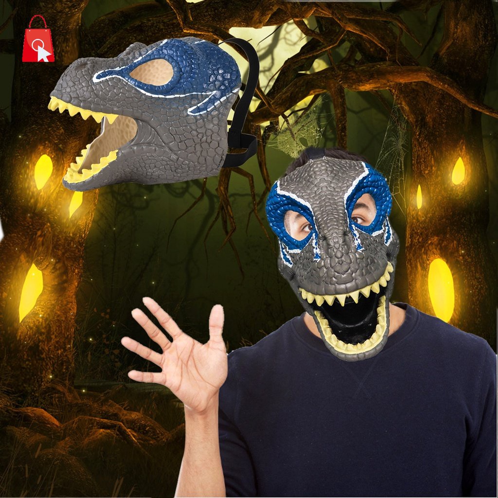 Party Mask Halloween Carnival Gift Velociraptor Mask T-Rex Dinosaur ...