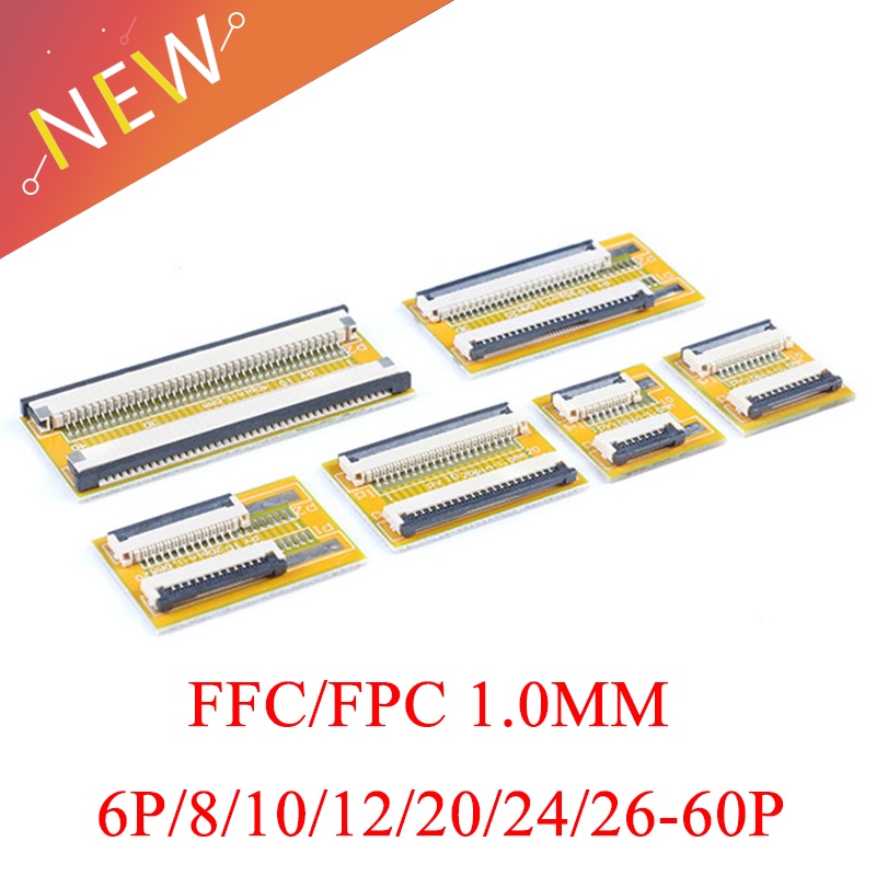 1PCS FPC FFC Flexible Flat Cable Extension Board 1.0 Mm Pitch 6 8 10 12 14 20 30 40 50 PIN ...