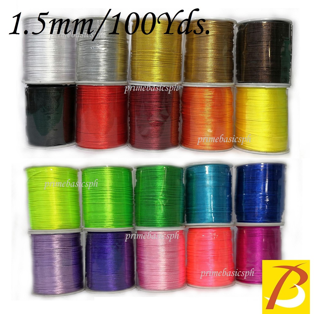 (100 yards/roll) China Cord Chinese Silky Satin Knotting Cord (1mm ...