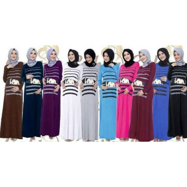 Momoty Maxi Dress Baby Peeking 1 (beautiful Pregnant Woman Dress; Cute ...