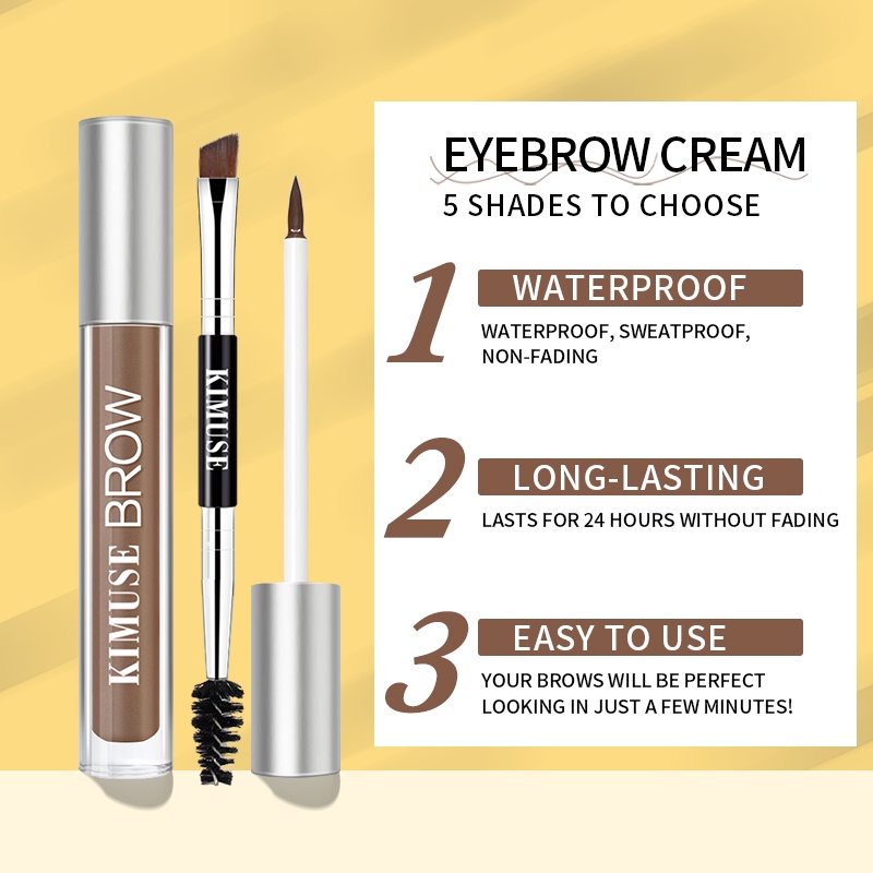 KIMUSE BROW Waterproof Long-lasting Eyebrow Gel Durable Makeup 5 Colors ...