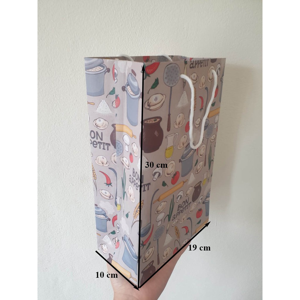 Paperbag - KADO Bags GOODIE ECO KRAFT Lamination - 19 X 10 X 30 ...