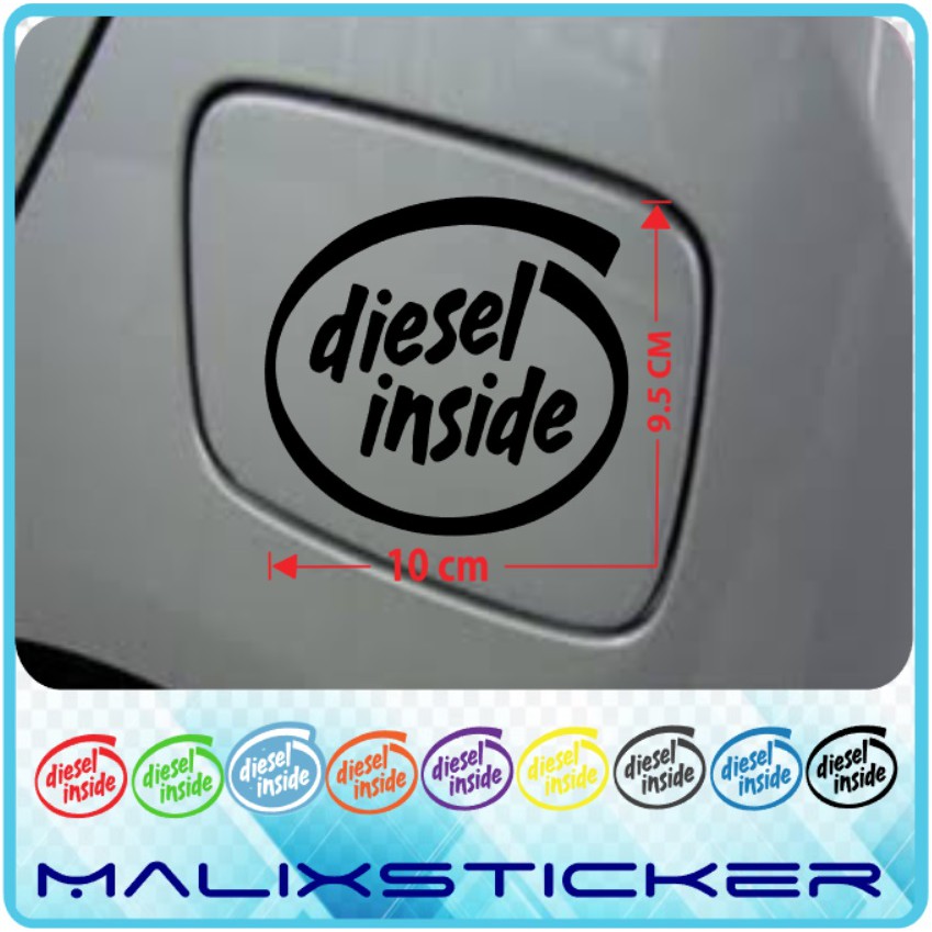 FUEL TANK STICKER ( DIESEL INSIDE ) DECALS | Shopee Philippines