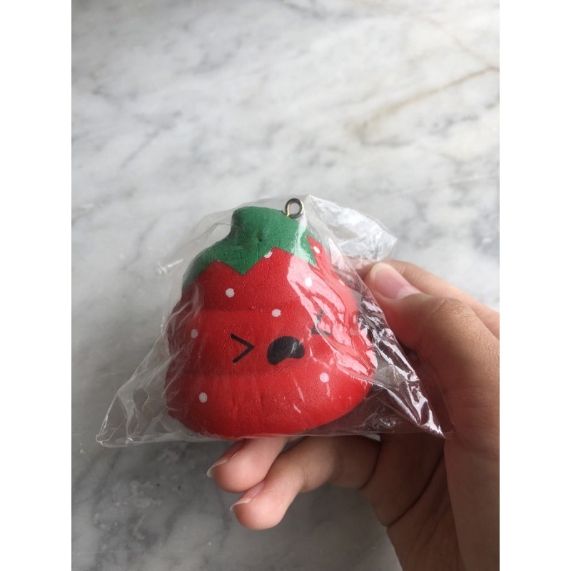 Puni maru strawberry poo squishy | Shopee Philippines
