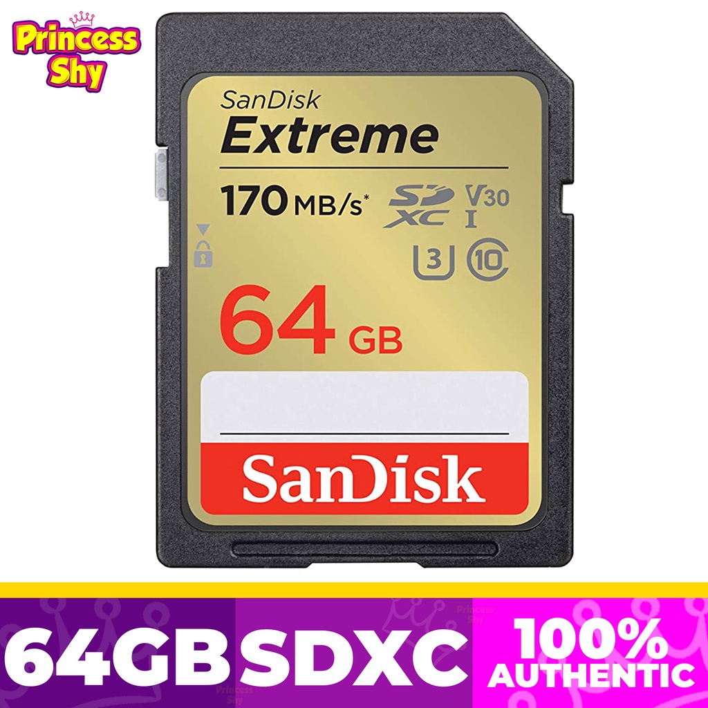 SanDisk Extreme SDXC 64GB Class 10 UHS-I SDSDXV2-064G | Shopee Philippines