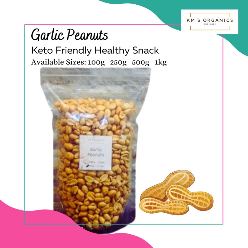 Garlic Peanuts Keto Snack (Small Pouch) Garlic Nuts | Shopee Philippines