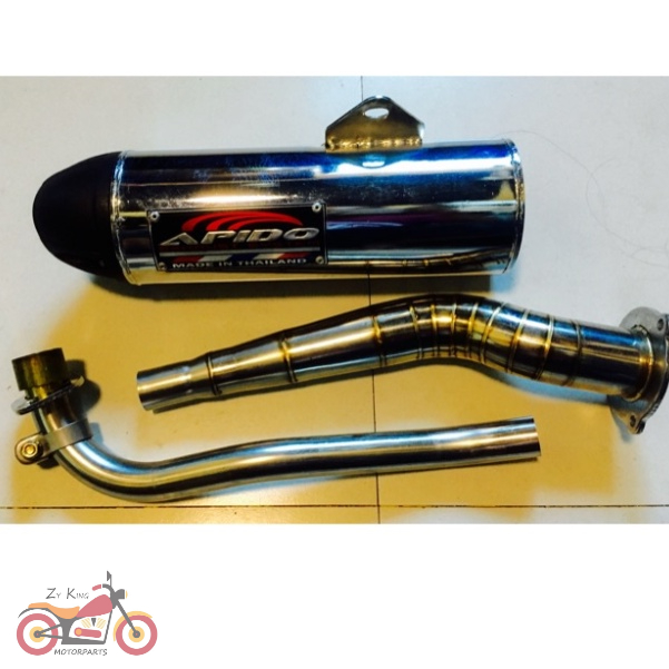 Apido Exhaust Pipe for XRM 110/125/raider 150 carb (chrome plated ...