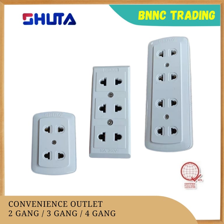 SHUTA SURFACE TYPE DOUBLE TRIPLE QUADRUPLE COVENIENCE OUTLET [BPS ...
