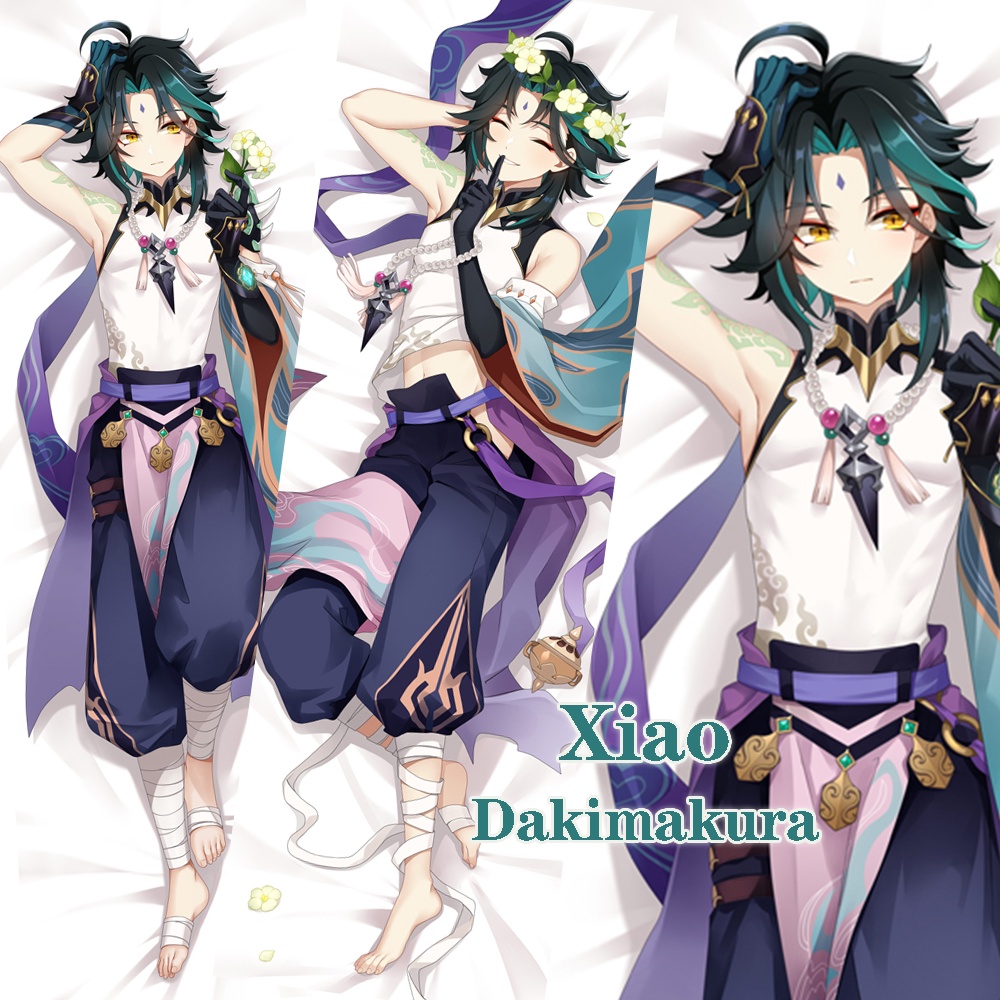 60x180cm Genshin Impact Xiao Dakimakura Cover Hugging Game Character ...