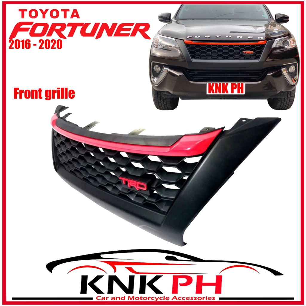 TOYOTA FORTUNER 2016-2020 FRONT GRILL With Red Line TRD Front Grille ...