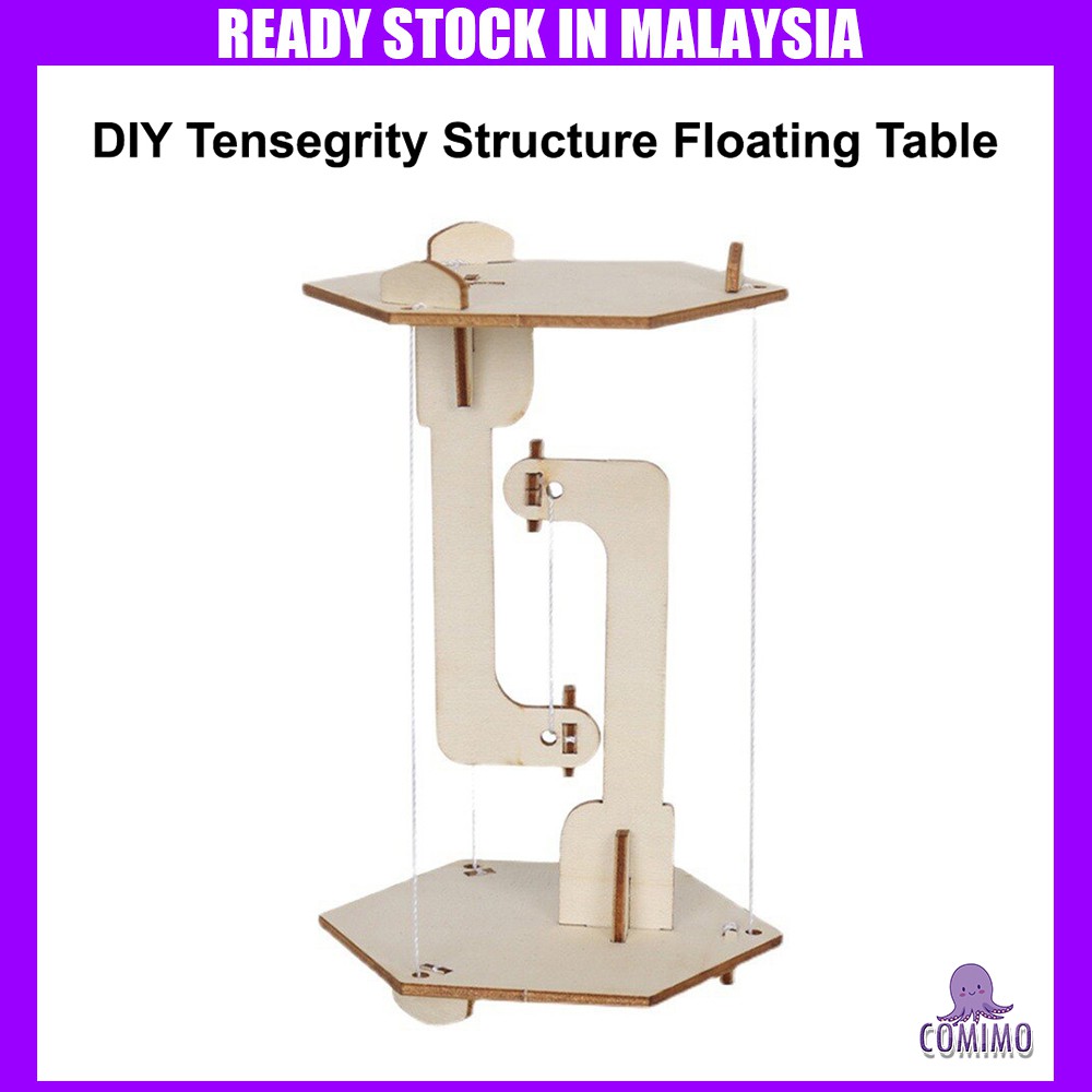 DIY Wooden Anti-Gravity Tensegrity Structure Floating Table Model STEM ...