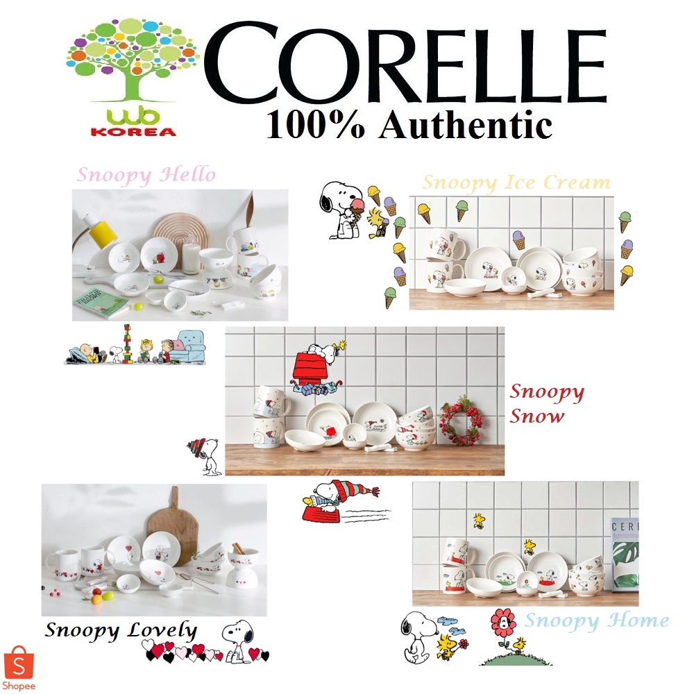 CORELLE Corningware X Peanuts Tableware 14 Piece Set | Shopee Philippines