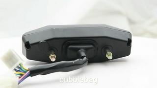 For KR200 Universal Moto RPM Tachometer Speedometer Speed Gauge Tacho ...