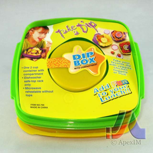 [Apex Imports] Dip Box Snack Container (For Chips, Salsa, Cheese ...
