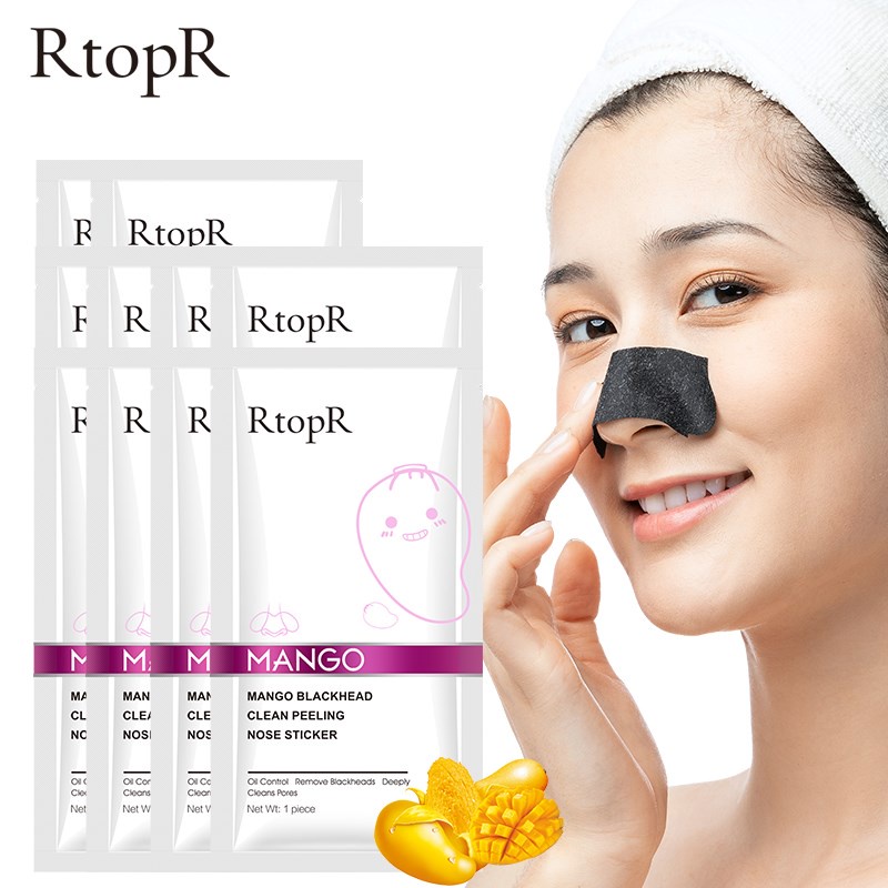 10 Pcs/lot Mango Blackhead Remover Nose Mask Acne Treatment Pore Strip ...
